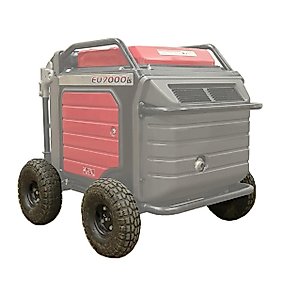 Custom Install Parts Fixed Axle Add Wheels Kit with 10 Inch All Terrain Pneumatic Tires Compatible with Honda EU7000iS Inverter Generator