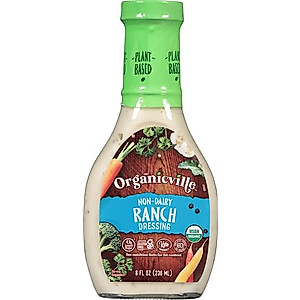 Organicville, Ranch Dressing, Organic, Dairy Free, Gluten Free, 8 oz