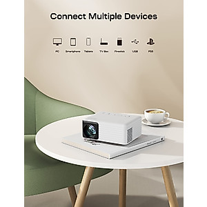 Mini Projector, YOTON Portable Phone Projector 1080P Supported, 6000 Lumens Brightness Home Projector Y3 Compatible with Fire Stick, HDMI, USB, PS5, Xbox, iOS, Android, Laptop