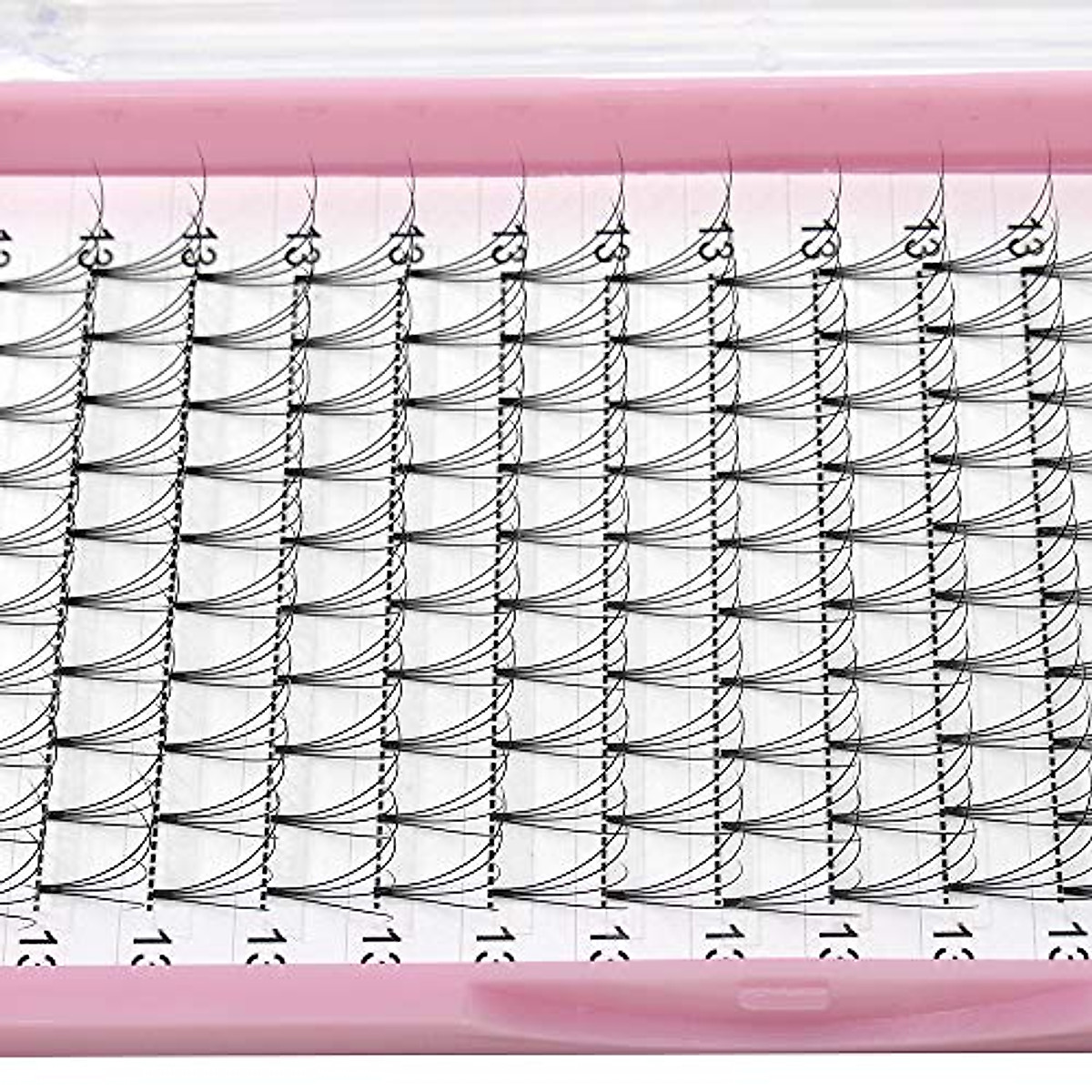 Premade Fans Eyelash Extensions 4D 6D 8D Short Stem Premade Volume Eyelash Extensions .07 .10 C D Curl Pre made Lash Fans 9 to 20 mm Volume Lash Extensions (4D-D-0.10,13mm)