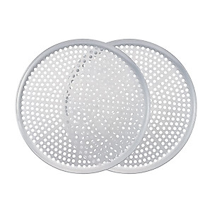 Norjac Pizza Pan with Holes, 12 Inch, 2 Pack, Restaurant-Grade, 100% Aluminum, Perforated Pizza Pan, Oven-Safe, Rust-Free.