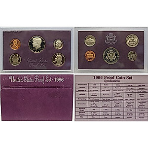 1986 S U.S. Proof Set in Original Government Packaging