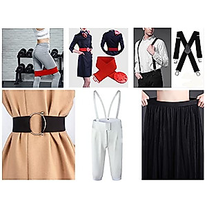 JESEP 2 inch 20 Yards Knit Elastic Band Mixed Double-Side Twill Woven Elastic Heavy Stretch Elastic Spool for Sewing Pants Waistband, Wigs, Skirts, Craft DIY Projects (Mixed 20 Yards)