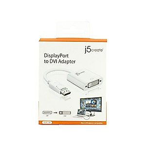 J5 Create Jda154 Display Port to HDMI Adapter Cable White
