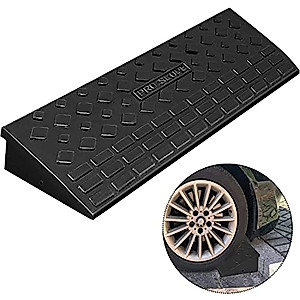 Mophorn Rubber Curb Ramp 3.7" Height, 39.4" Length Driveway Ramp for The Curb,15 Ton Heavy Duty Sidewalk Curb Ramp for Forklifts Trucks Buses (Please Check The Upgrade Product Images on Details Page)