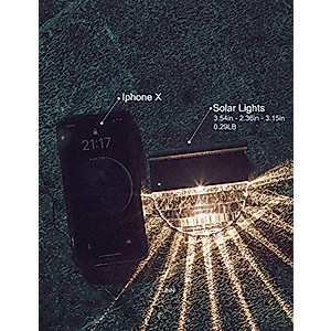 TIJNN Solar Deck Lights, Outdoor Lighting Backyard Decor Outside Step Lights Garden Post Fence - 6 Pack