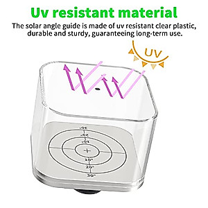 Solar Angle Guide, Solar Panel Accessories for Higher Solar Energy Intake and Shorter Solar Charging Time
