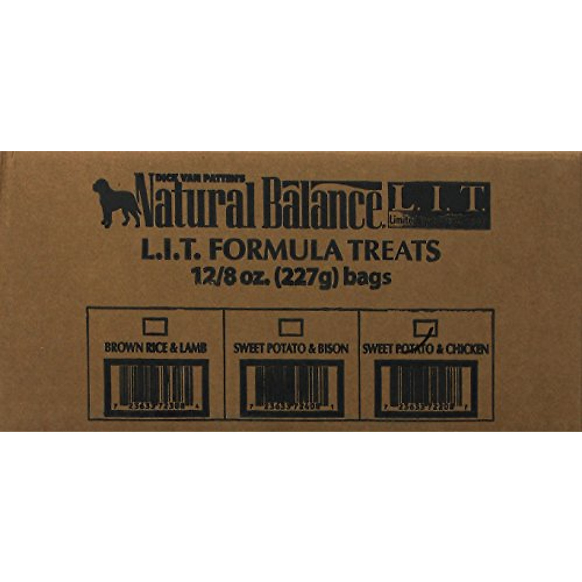 Natural Balance 236530 12-Pack Lit Chicken And Sweet Potato Treat For Pets, 8-Ounce