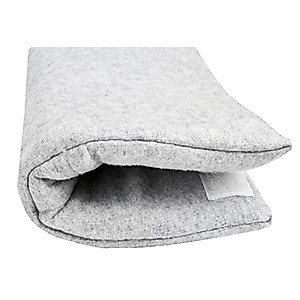 The Breast and Chest Buddy Mastectomy Pillow and Seatbelt Cushion for Mastectomy and Breast Reconstruction Sites Gray with Pink Ribbon