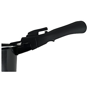 lzteck 2 Sets Removable Handle Black, Twins Pack Detachable Handle, Clip Handle, Universal Detachable Handle, Replacement Handle, Pot Woks Frying Pan Stockpot Handle,Anti-Scalding