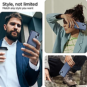 harusaki 𝟐𝟎𝟐𝟑 𝗡𝗘𝗪 for iPhone 14 Case with Card Holder, Wireless Charging Compatible iPhone 14 Wallet Case, Slim Shockproof iPhone 14 Case Wallet (Blue)