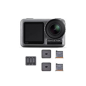 DJI Osmo Action 4K Camera Bundle with DJI Osmo Action Charging Kit (2 Items)