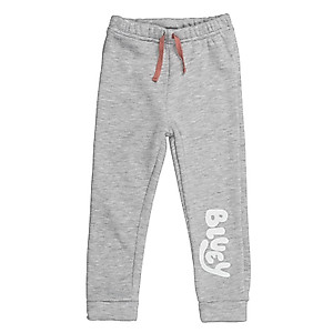 Bluey Bingo Little Boys Fleece Hoodie and Pants Outfit Set Blue/Grey 7-8