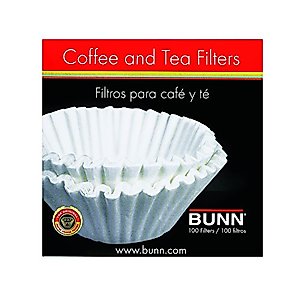 BUNN Coffee Filters, 10/12-Cup Size, 100 Filters/Pack,White