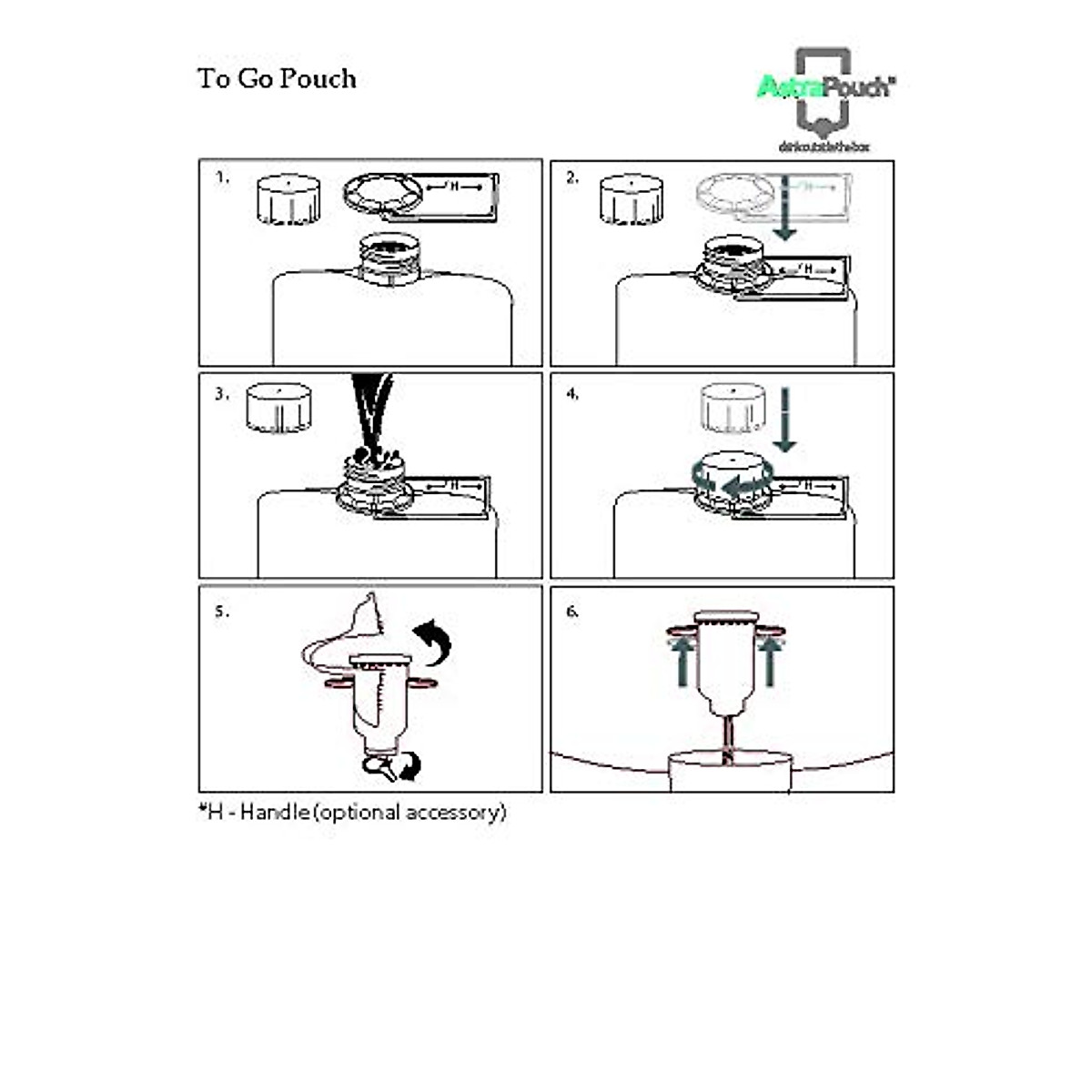 1.5L To-Go Pouch (2 pack) - Easy to Fill, Carry & Pour your Favorite Beverages or Condiments Anywhere you Go! Great for Restaurant Take Out!!