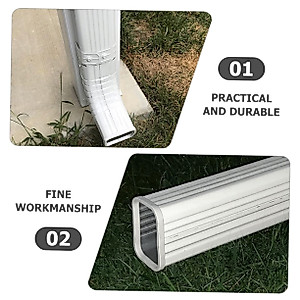 DOITOOL 6 pcs Drain Nozzle Sleeve Hard hat Gutter Guards Caps Garden Downspout Cap Drain Safety Caps Downspouts Gutter Mouth Covers Sharp pet Protective Cap Helmet Rubber