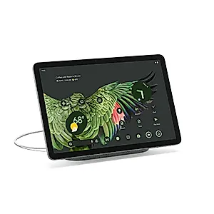 Google Pixel Tablet with Charging Speaker Dock - Android Tablet with 11-Inch Screen, Smart Home Controls, and Long-Lasting Battery - Hazel/Hazel - 128 GB
