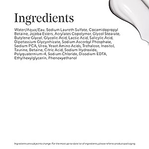 Murad AHA/BHA Exfoliating Cleanser - Hydration Exfoliating & Moisturizing Salicylic, Lactic and Glycolic Acid Face Wash - Creamy Skin Smoothing Treatment Backed by Science, 6.75 Oz