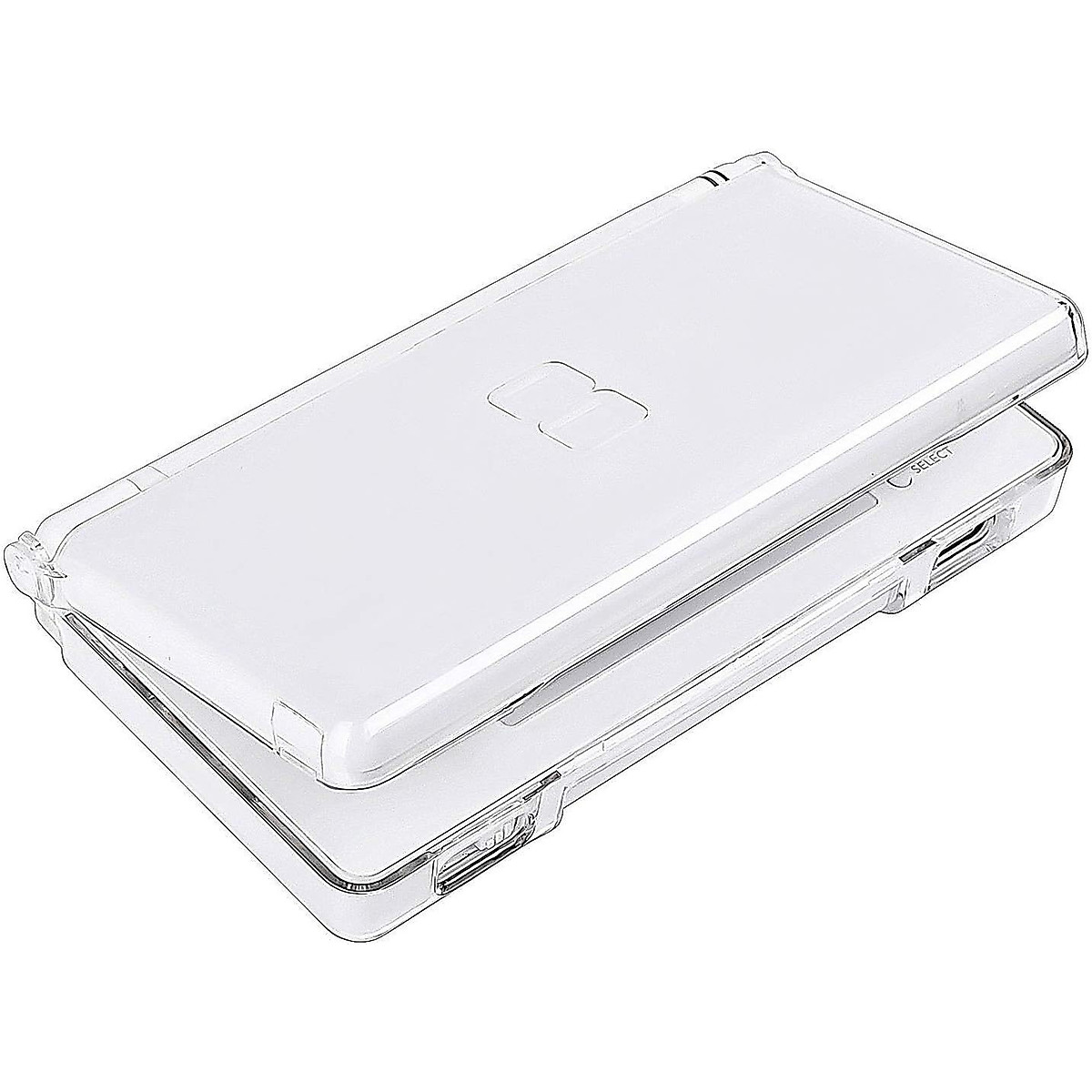 KlsyChry Transparent Hard Shell Case Cover Compatible with Nintendo DS Lite NDSL, Replacement Protective NDS Lite Crystal Clear Housing Case（Not for Nintendo DS or Dsi）