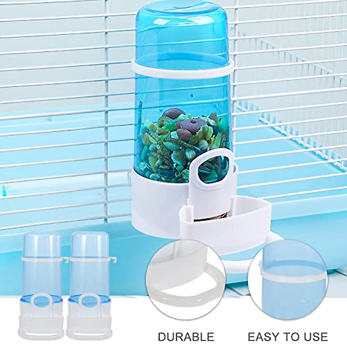 balacoo 2Pcs Small Animal Automatic Feeder Bird Hamster Water Dispenser Pet Food Dispenser Pet Water Bowl for Hamster Small Pet Bird