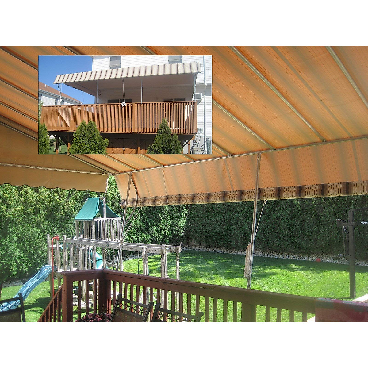 Nylon Rope, Paracord 550 Works Well for Camping Hiking Utility, Good for Clothesline, Tie, Pull, Swing and More - 1/4 Inch by 80 Ft. White - 2 Pack