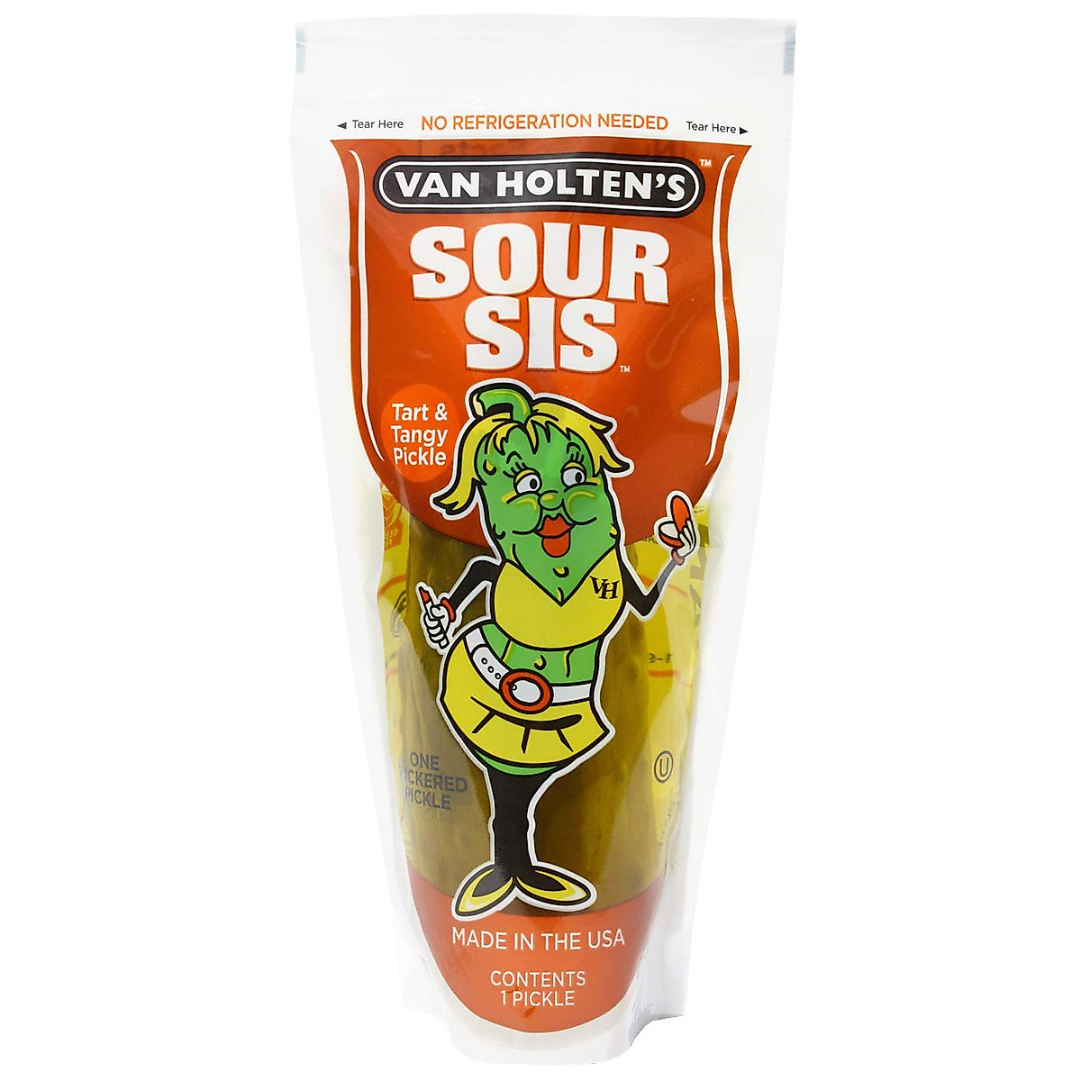 Van Holten's Pickles - Sour Sis Pickle-In-A-Pouch - 12 Pack
