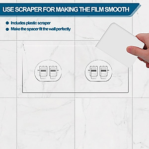 13 Pack Shower Caddy Adhesive Replacement, Shower Shelf Adhesive Replacement, Adhesive Shower Hooks, Strong Adhesive Wall Hooks Waterproof Adhesive Hooks for Shower Caddy, No Drilling