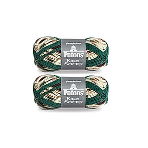 Patons Kroy Socks Yarn, 2-Pack, Woodsie