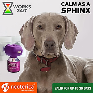 Calming Diffuser Kit for Dogs & Puppy - Pet Separation Anxiety Relief & Calm Pheromones Plug - Anti Stress Treatment Help with Fireworks, Aggression, Fighting & Other Problematic Behaviors