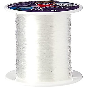 Stretch Magic Bead & Jewelry Cord - Strong & Stretchy, Easy to Knot - Clear Color - 0.5mm Diameter - 100-Meter (328 ft) Spool - Elastic String for Making Beaded Jewelry