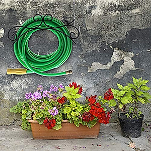 YARNOW 2pcs Tube Bracket Yard Bird Pipe Pressure Patio Nozzles Tools Mounted- with Vintage Keep Car Black Hook Accessory Wire Garden Metal Organizer Antique Inch Mount Your Washer Water