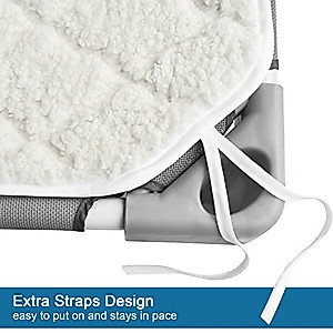 Elevated Dog Bed Pad Waterproof 2 Pack (30" X42"), Soft Plush Dog Pet Pad Large for Dog Cot Bed, Machine Washable Dog/Cat Beds Pad with Corner Straps, Waterproof (Pad Only, Bed not Included)