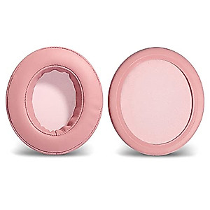 Replacement Earpads Protein Leather Ear Pads Cushions Cover Repair Parts Compatible with Razer Kraken BT Kitty Edition Wireless Headphones (Pink)