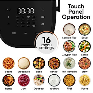 Tartle Kitchen IH103 Pressure Induction Heating Rice Cooker and Warmer, 6 cup - Japan style - IH Technology with Steamer (1.5L)