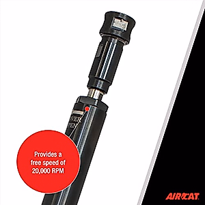 AIRCAT Pneumatic Tools 6270: 1 HP Composite Extended Straight Die Grinder 20,000 RPM