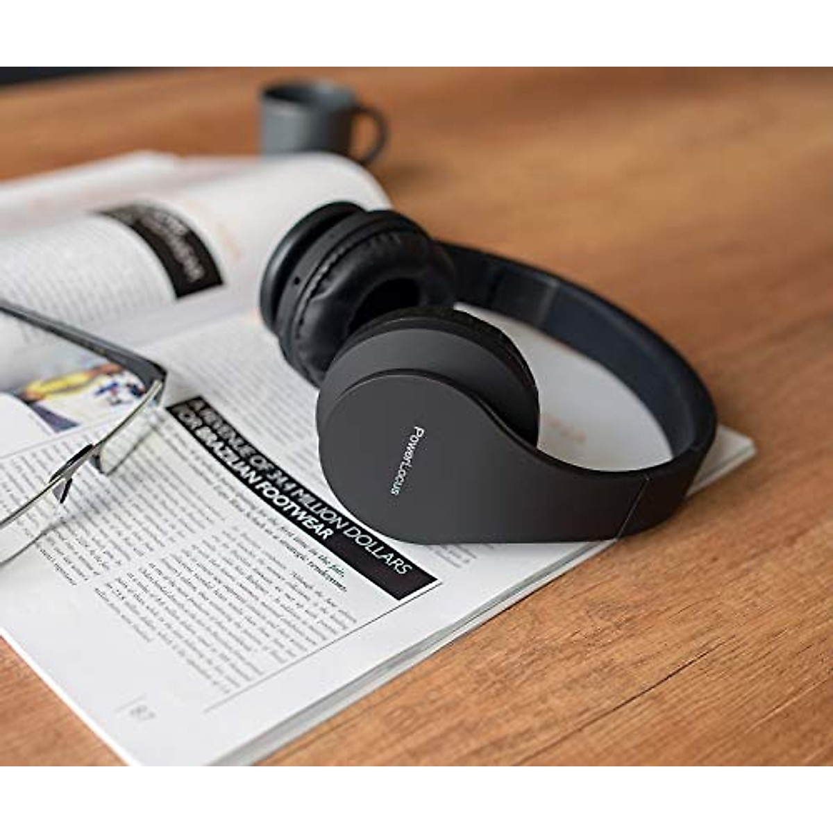 PowerLocus Rose Gold Bluetooth Headphones with Black Bluetooth Headphones