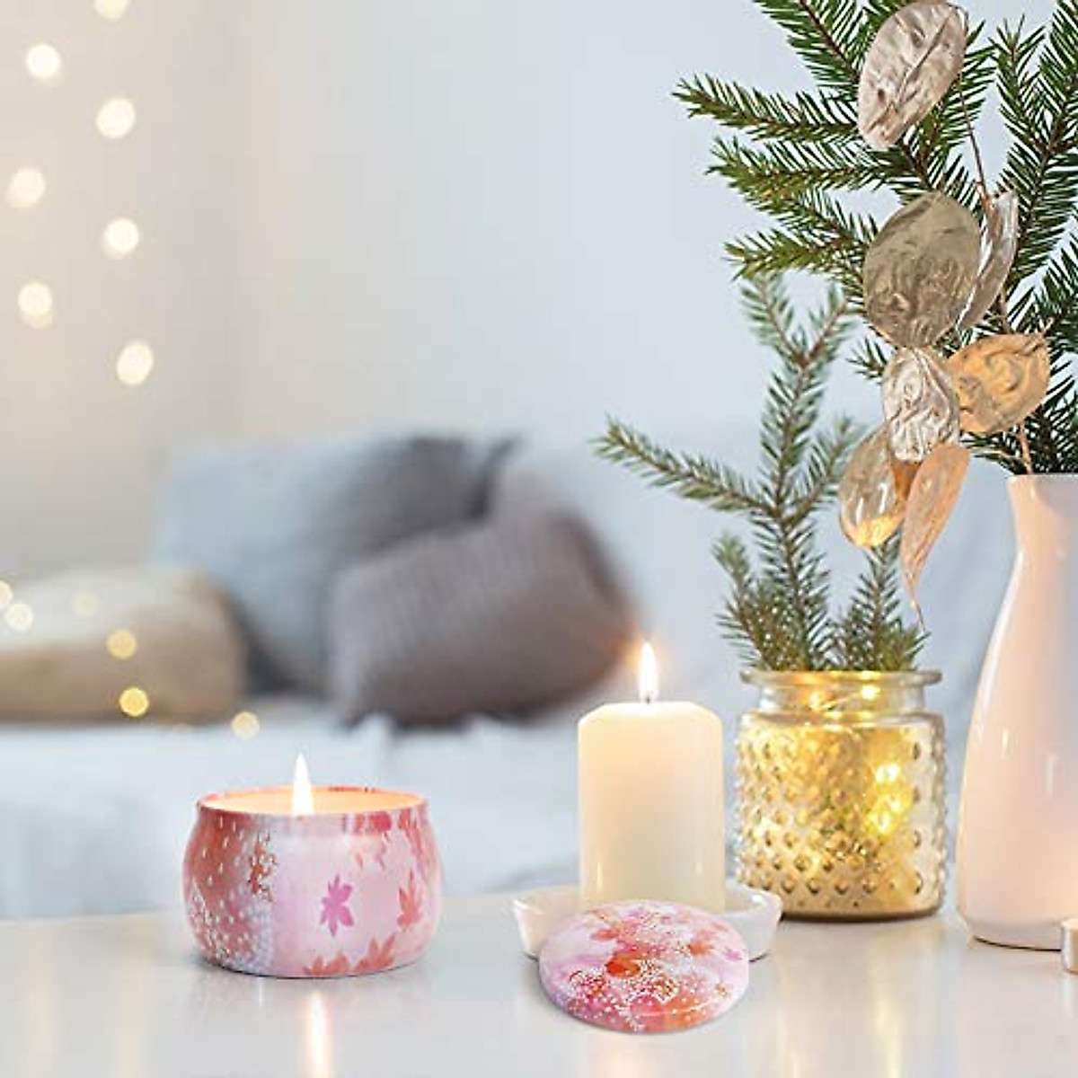 LA BELLEFÉE Scented Candles, Natural Soy Candles for Home Scented, Gifts for Mom Candles Gifts for Women, Spa, Yoga, Lavender, Blush Peony, Cinnamon Apple, Velvet Rose