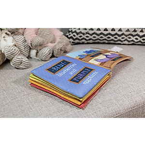 DEMDACO Farmer's Market Bright Colors 7 x 7 Polyester Fabric Baby Soft Touch Feel Book