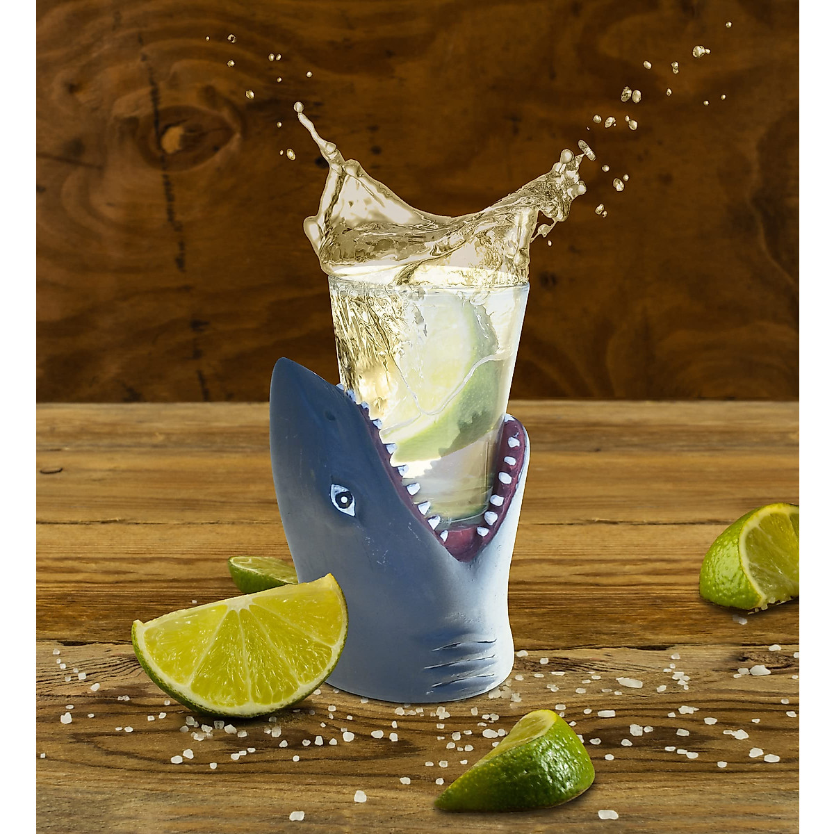 Puzzled Cool Shark Head Shot Glass - Novelty Glassware Home And Bar Liquer Accessory, Fun Ocean Life Shooter for Espresso And Alcohol Drinks - 4 Inches