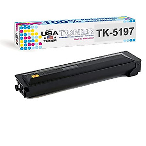 MADE IN USA TONER Compatible Replacement for Kyocera TASKalfa 306ci, 307ci, 308ci, TK-5197K, Copystar CS 306ci, CS 307ci, CS 308ci, TK-5199K (Black, 1 Cartridge)