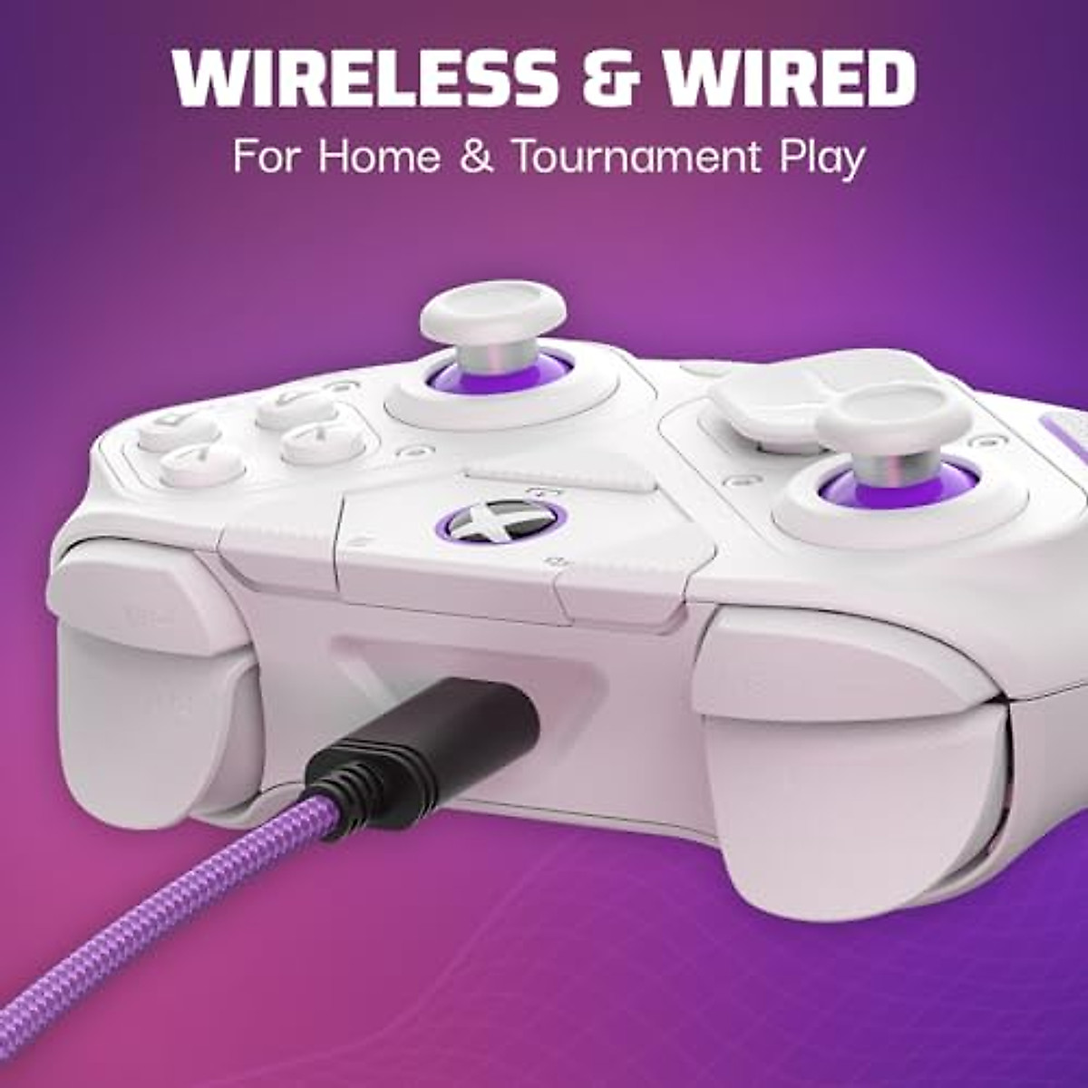 PDP Victrix Pro BFG Wireless Gaming Controller for Xbox Series X|Series S, Xbox One, and Windows 10/11, Dolby Atmos Audio, Remappable Buttons, Customizable Triggers/Paddles/D-Pad, PC App, White