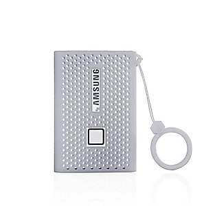 Portable SSD External Solid State Drives Silicone Protective Cover Designed for Samsung T7 (Silver)