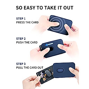 SONVICTY LIFE [2 in 1] Magnetic Clear Case for iPhone 13 Pro Max + 1x Magnetic Leather Wallet Card Holder, [Anti-Yellowing] [Mil-Grade Drop Tested] Compatible with All MagSafe Accessories, 6.7" Blue