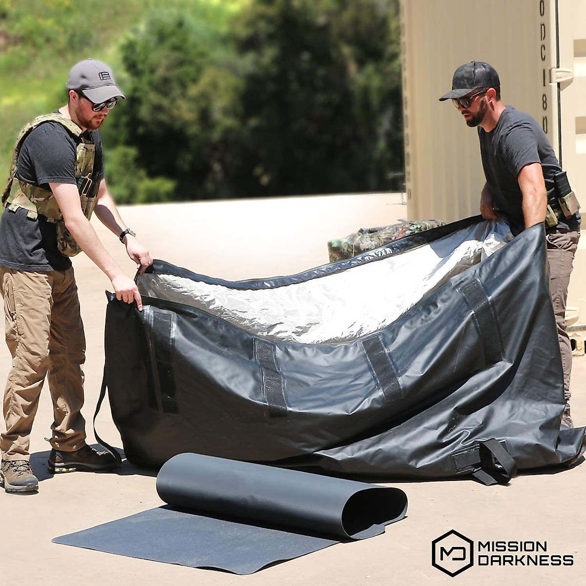 Mission Darkness Dry Shield Rapture Faraday Bag 1,060L Capacity // Durable Waterproof Cover Shields Generators & Extra-Large Electronics from RF Signals EMP CME Solar Flares