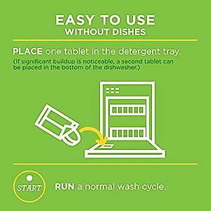 Affresh Dishwasher Cleaner, 12 Month Supply, Helps Remove Limescale and Odor-Causing Residue