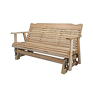 Kilmer Creek 5 Foot Natural Cedar Porch Glider, Amish Crafted