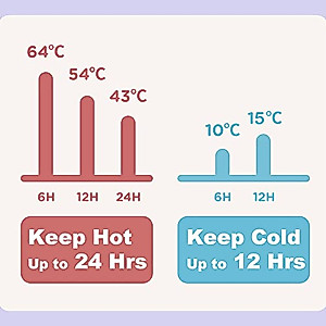 17 Oz Insulated Food Thermos Soup Thermos for Hot Food Kids Adults, 304 Stainless Steel Lunch Box Food Container with Folding Spoon, Vacuum Insulated Portable for School, Office, Outdoor (Pink)