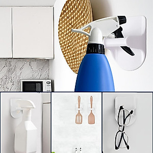 Gsycle Spray Bottle Hanger, 8PCS Spray Bottle Holder Spray Bottle Holder Wall Mount Hooks Spray Bottle Hooks Spray Holder