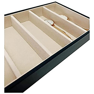 Svea Display 5 Slot High End PU Leather Velvet Drawer Divider Eyewear Storage Sunglasses Jewelry Tray Organizer