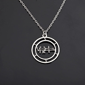 TIIMG Sitael Angel Sigil Pendant Jewelry Sitael Angel Seal Talisman Against Adversities Gift (SITAEL necklace)